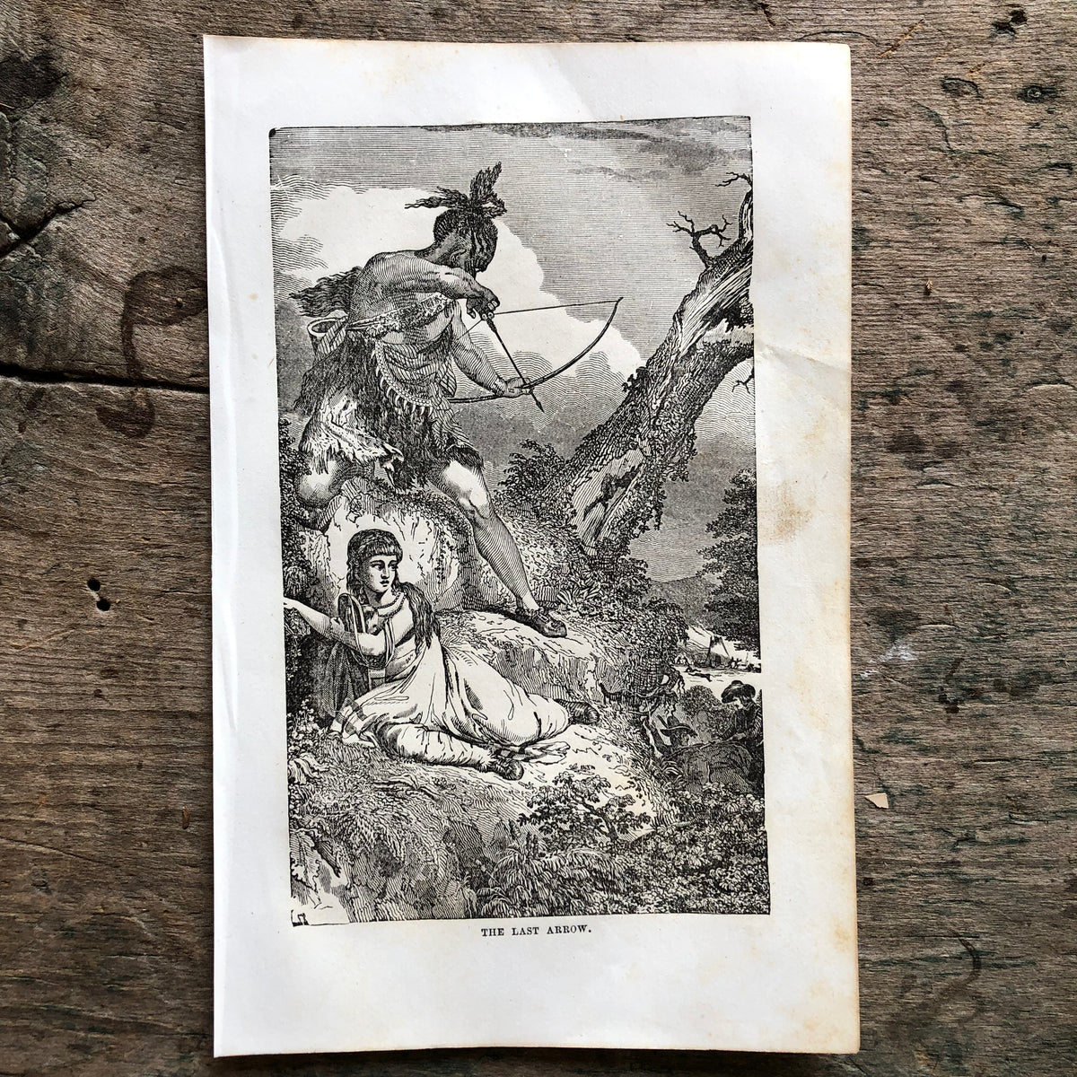 "The Last Arrow." Print from "Prairie and Rocky Mountain Adventures, O ...