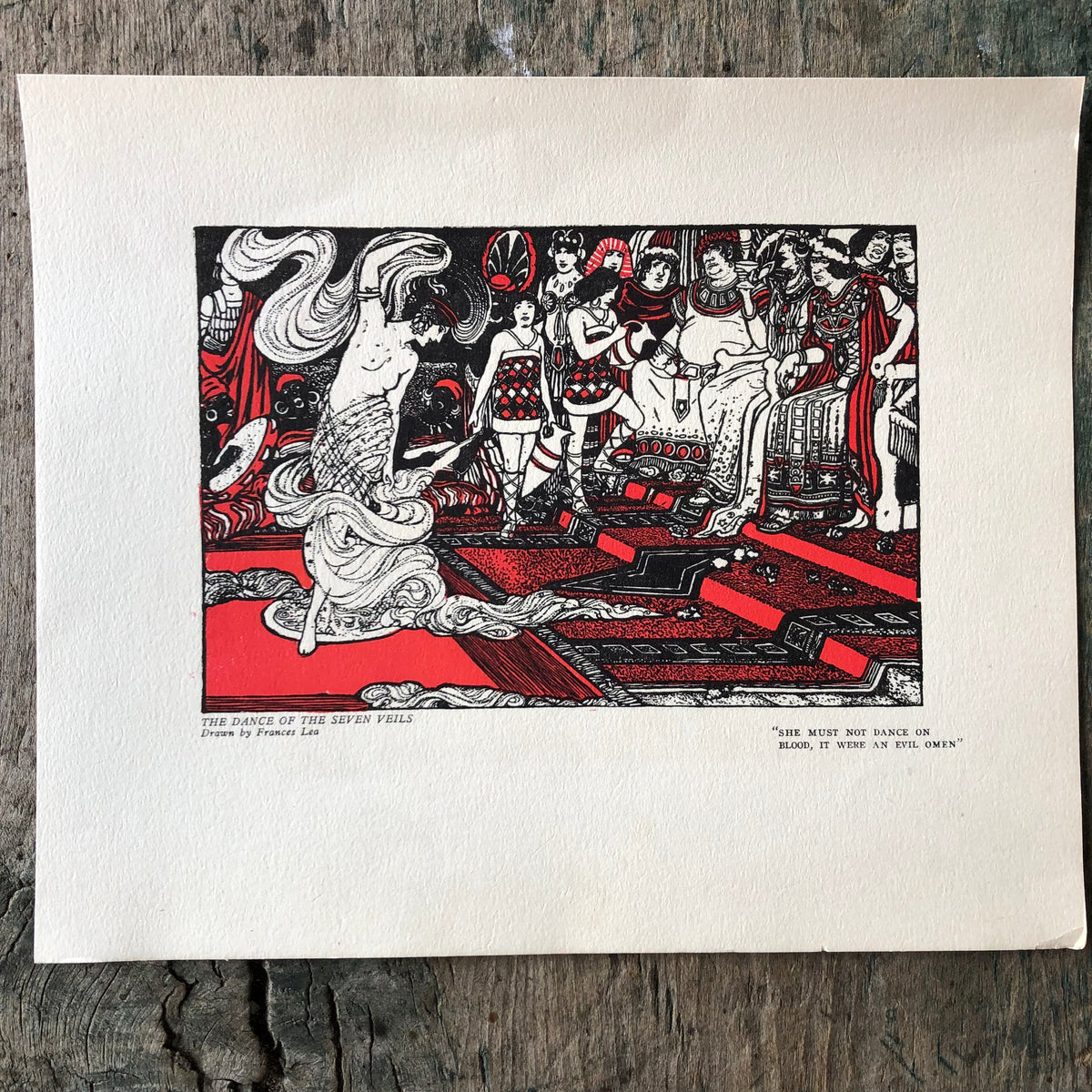 "The Dance of the Seven Veils." by Frances Lea. Illustration from Salo ...