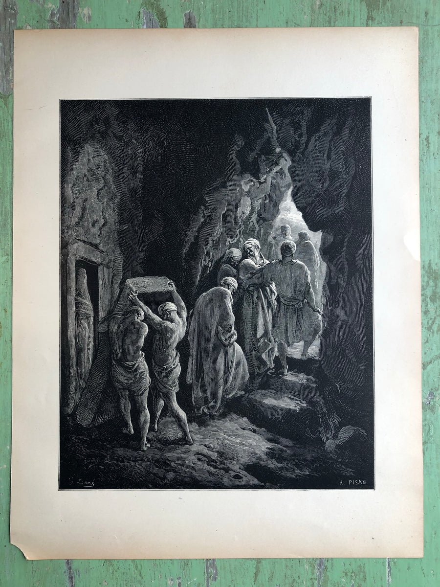 The Burial of Sarah. Print from The Dore Bible Gallery by Gustave Dore ...
